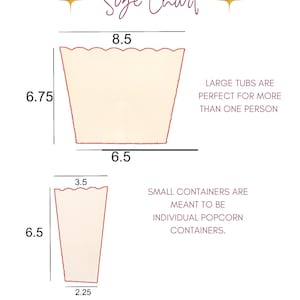 Personalized Popcorn Containers Individual Popcorn Cups Popcorn Gift ...