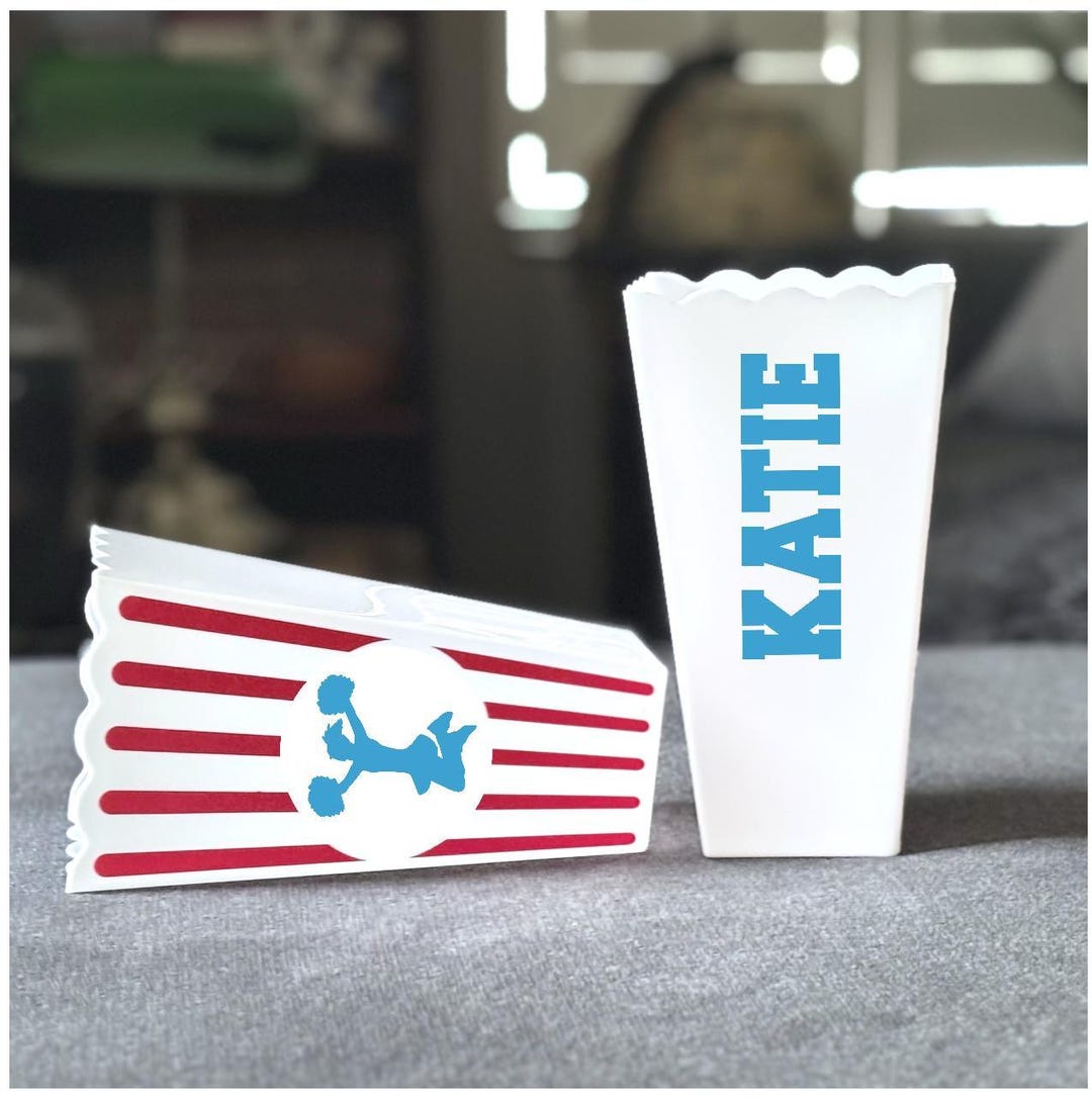 Personalized Cheer Team Popcorn Container: Senior Night Snack Bucket - Etsy