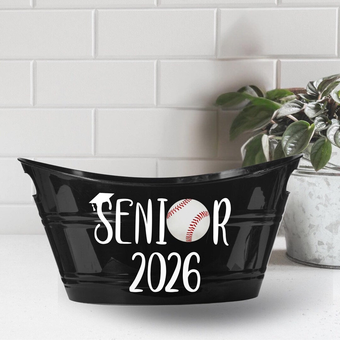 Personalized Senior Bucket Baseball Gift Bucket Senior Graduation Class ...