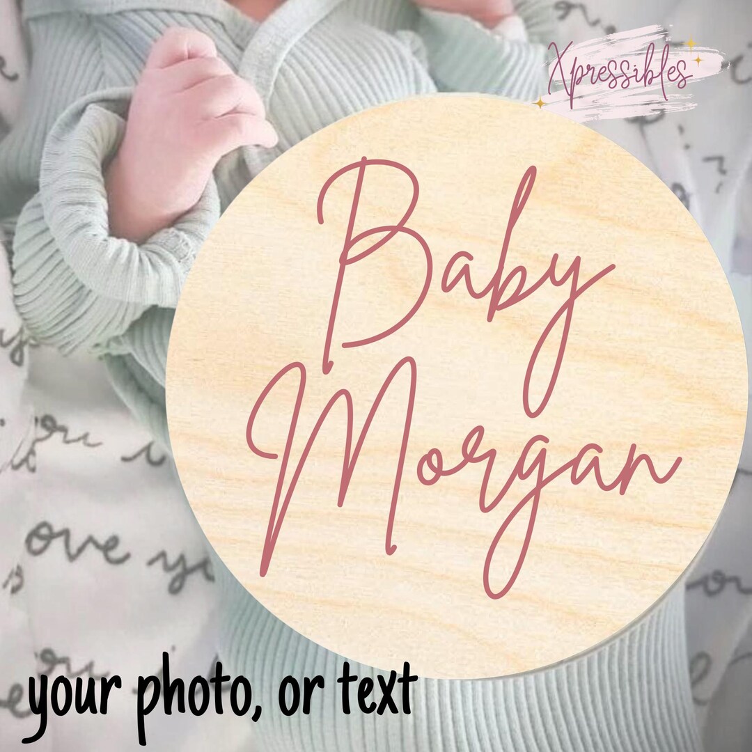 Custom Baby Name Sign Personalized Newborn Sign New Baby Announcement ...