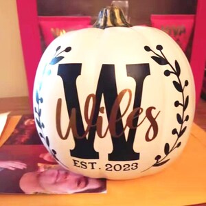 Personalized Pumpkins for Porch Fall Home Decor Custom Pumpkin With ...