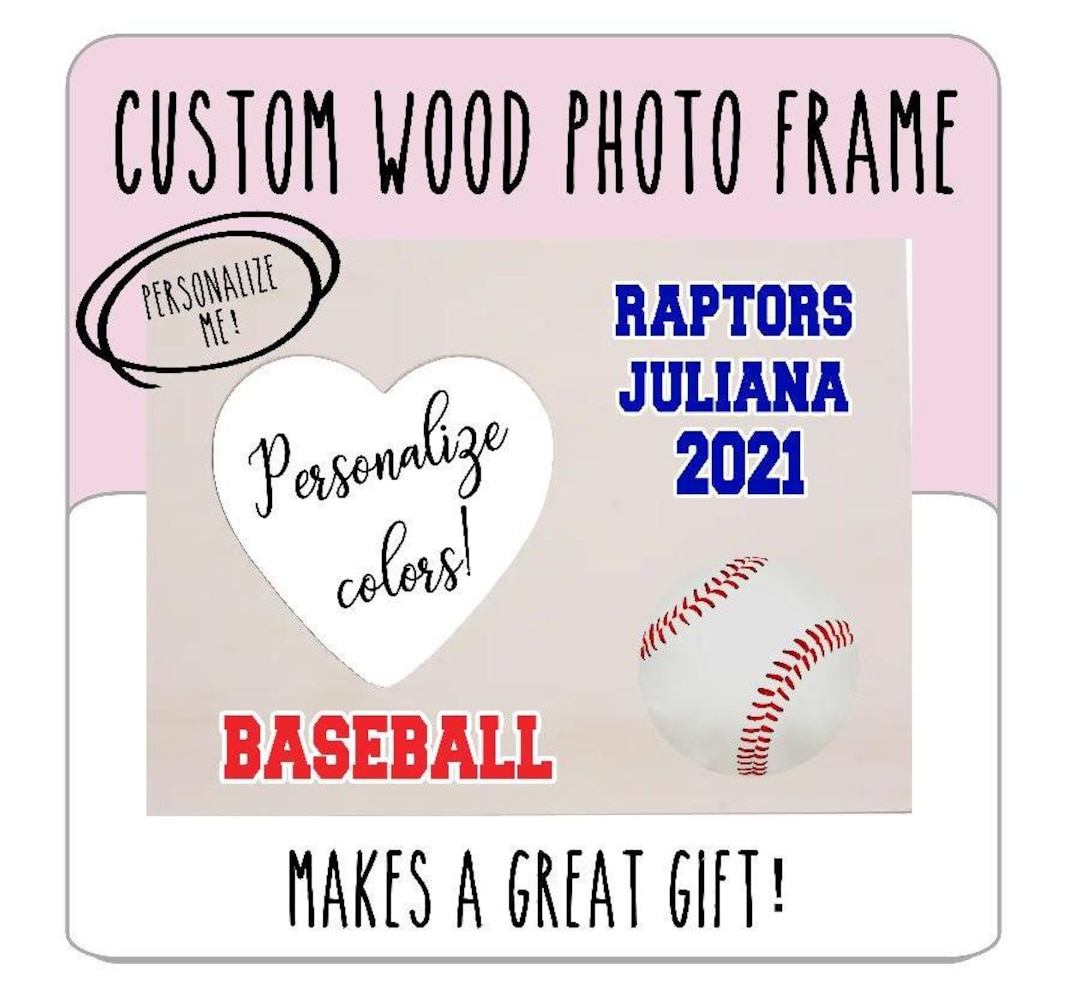 Personalized Baseball Photo Frame Baseball Team Photo Baseball Player ...
