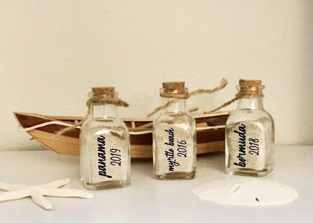 Bottle for Sand Personalized Honeymoon Beach Sand Keepsake Personalized ...