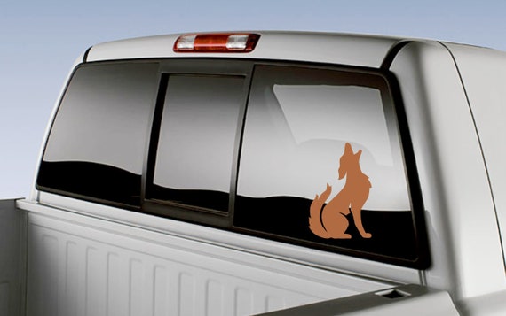 Coyote Decal Western Car Decal Howling Coyote Sticker 6 inch | Etsy