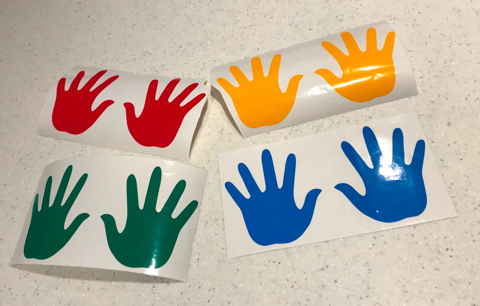 Hand Print Wall Decals 8 Handprint Decals 4 Sets of Hands - Etsy