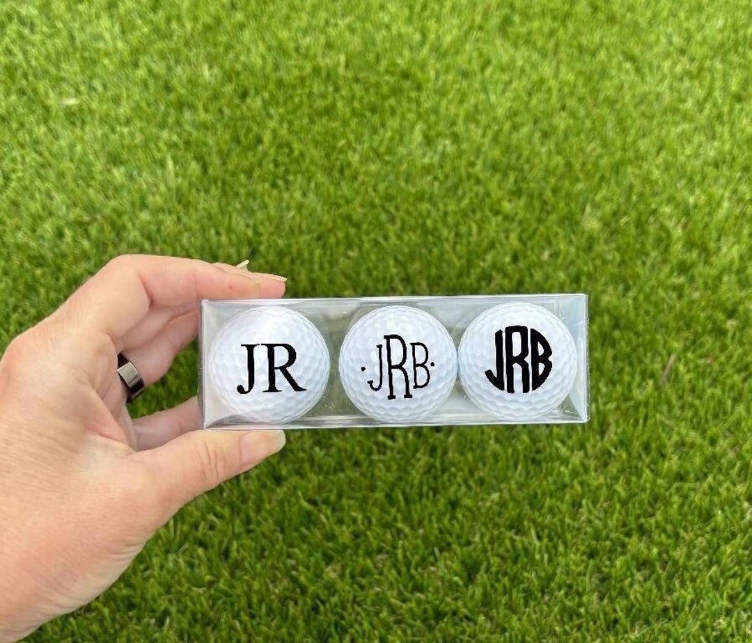 Custom Golf Balls Monogrammed Golf Accessories Personalized Gift for ...