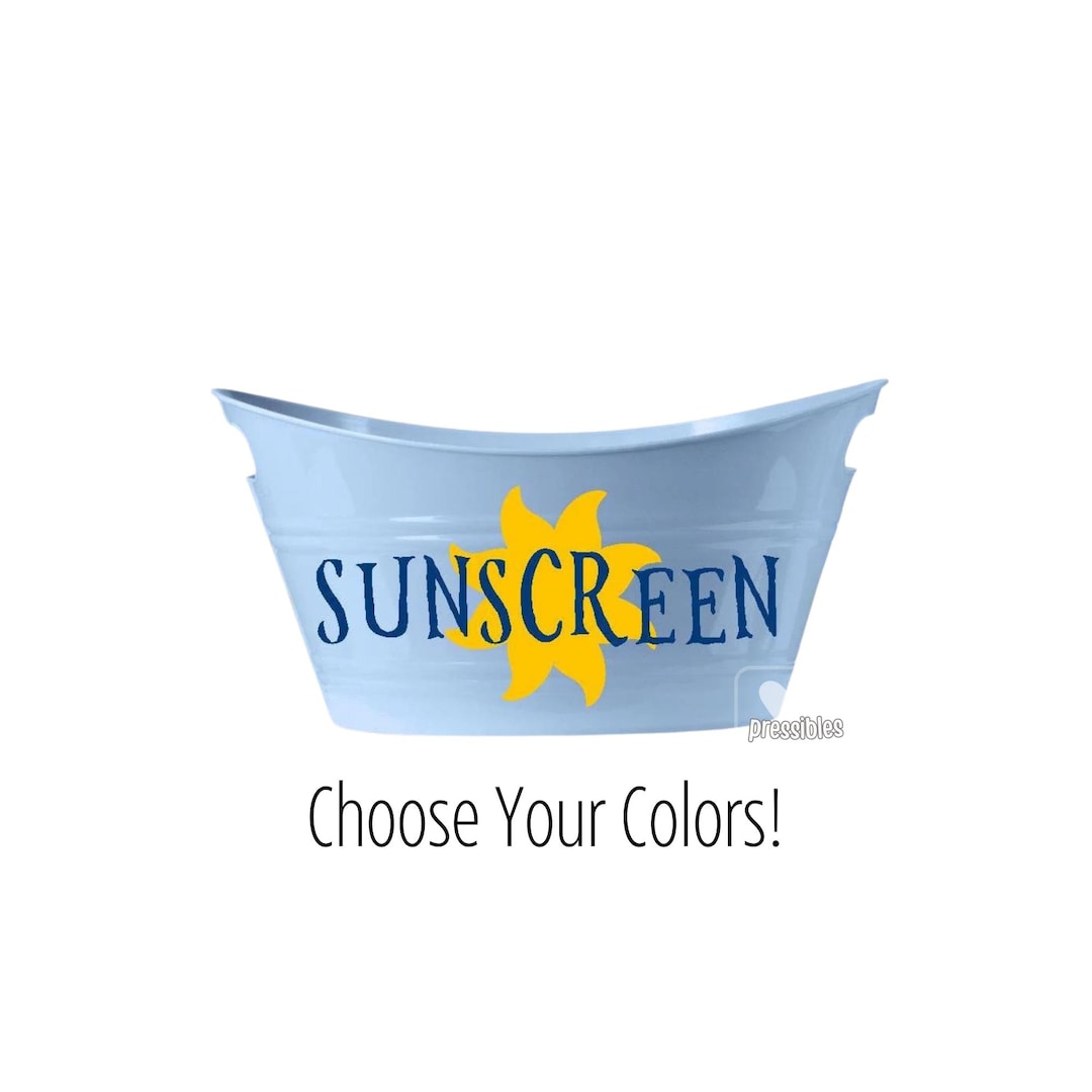Sunscreen Basket Outdoor Summer Tote Sunscreen Basket Custom Pool Side ...