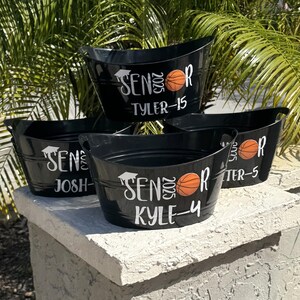 Basketball Senior Night Gift Basket 26 Graduation Party Table Decor ...