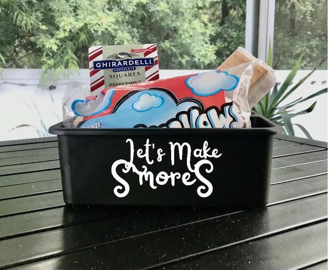 Smores Station Caddy Smores Let's Get Toasted Smores Kit Fire Pit and ...