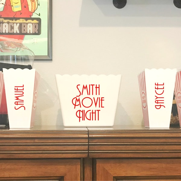 Movie Night Bucket - Etsy