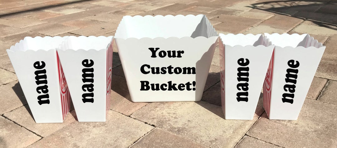 Personalized Popcorn Bucket Custom Family Gift Personalized Popcorn ...
