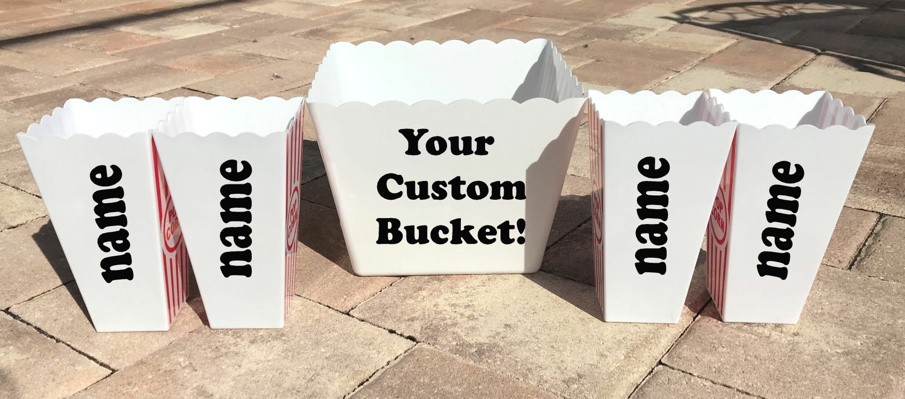 Personalized Popcorn Bucket Custom Family Gift Personalized | Etsy