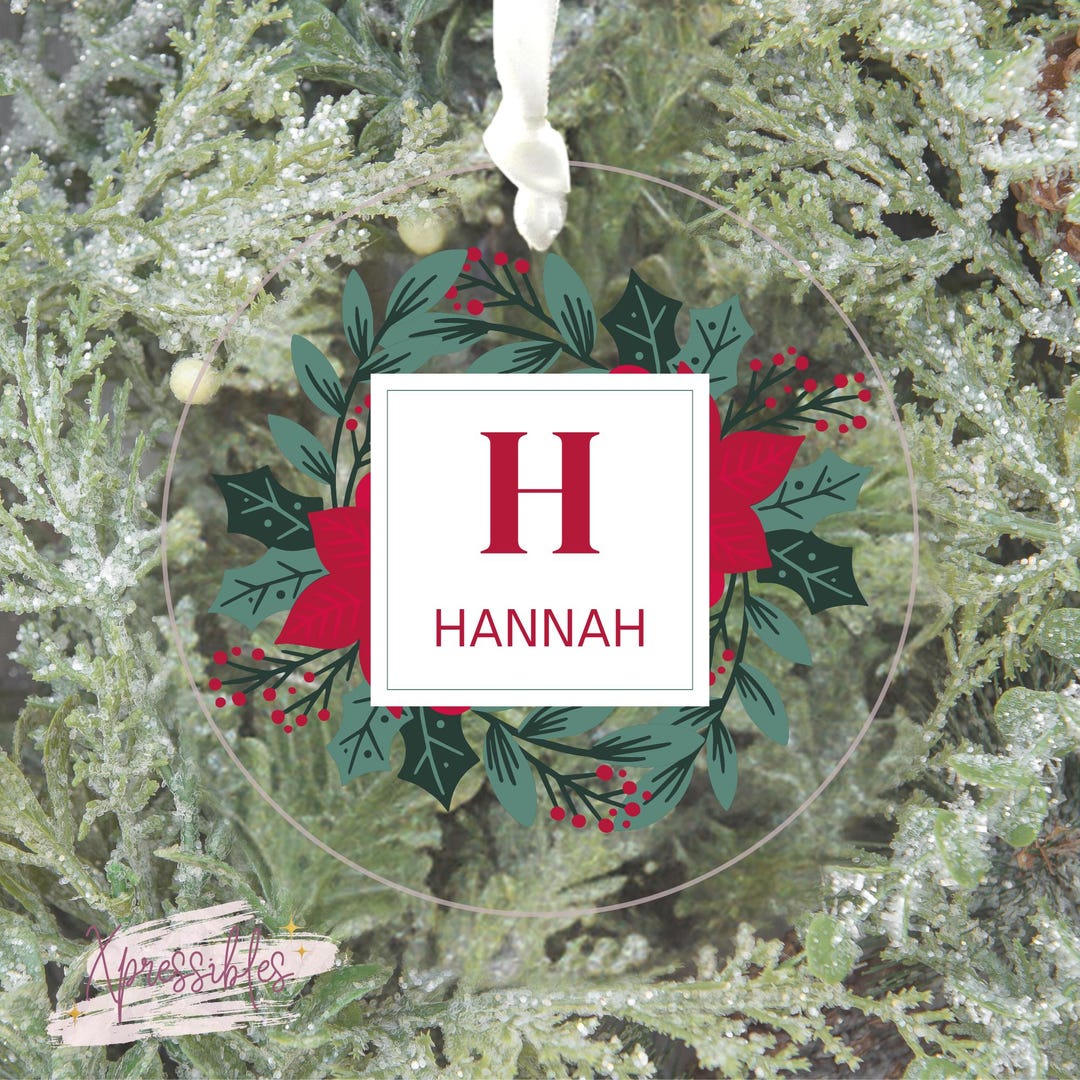 Custom Ornament Photo Personalized Ornament Family Gift New Home Logo ...