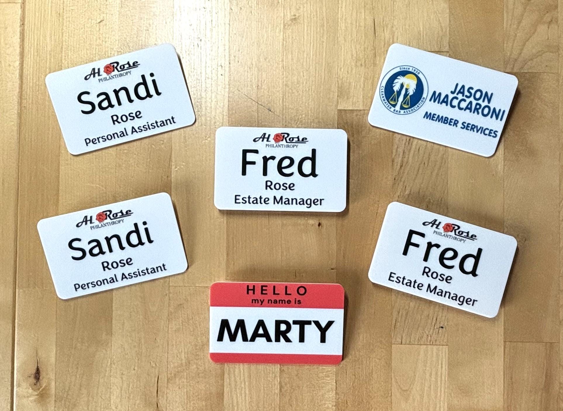 Custom Name Badges for Event Bulk Group Name Badges Magnetic Badges ...