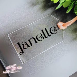 Custom Ornament Personalized Logo Promotional Gift Clear Acrylic Tag ...