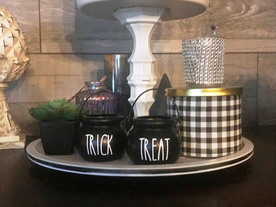 Custom Mini Cauldrons Set of 2 Halloween Cauldrons Trick or Treat Candy ...