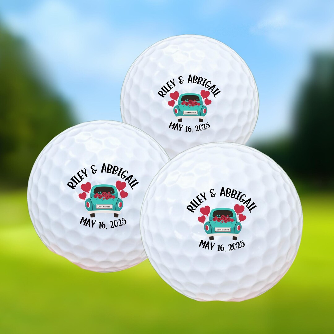 Personalized Wedding Golf Ball Bulk Wedding Favors for Guest Custom ...