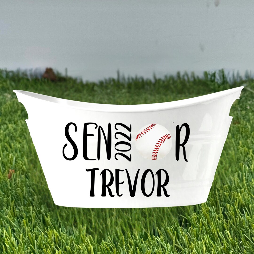 Baseball Bucket Senior Night Gift Baseball Graduation Party Table Decor ...