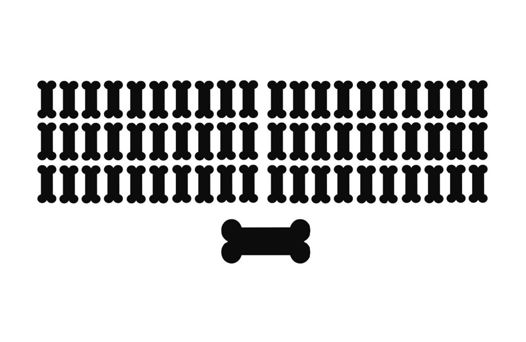 Dog Bone Stickers Choose Size & Color! Dog Bone Deals to Decorate Your ...