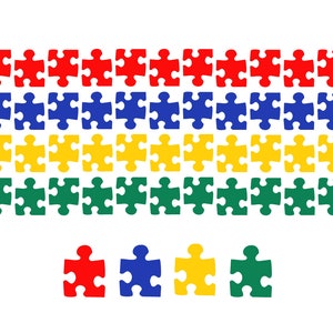 Puzzle Piece Decals 52 Mini Decals Mini Stickers Planner Stickers ...