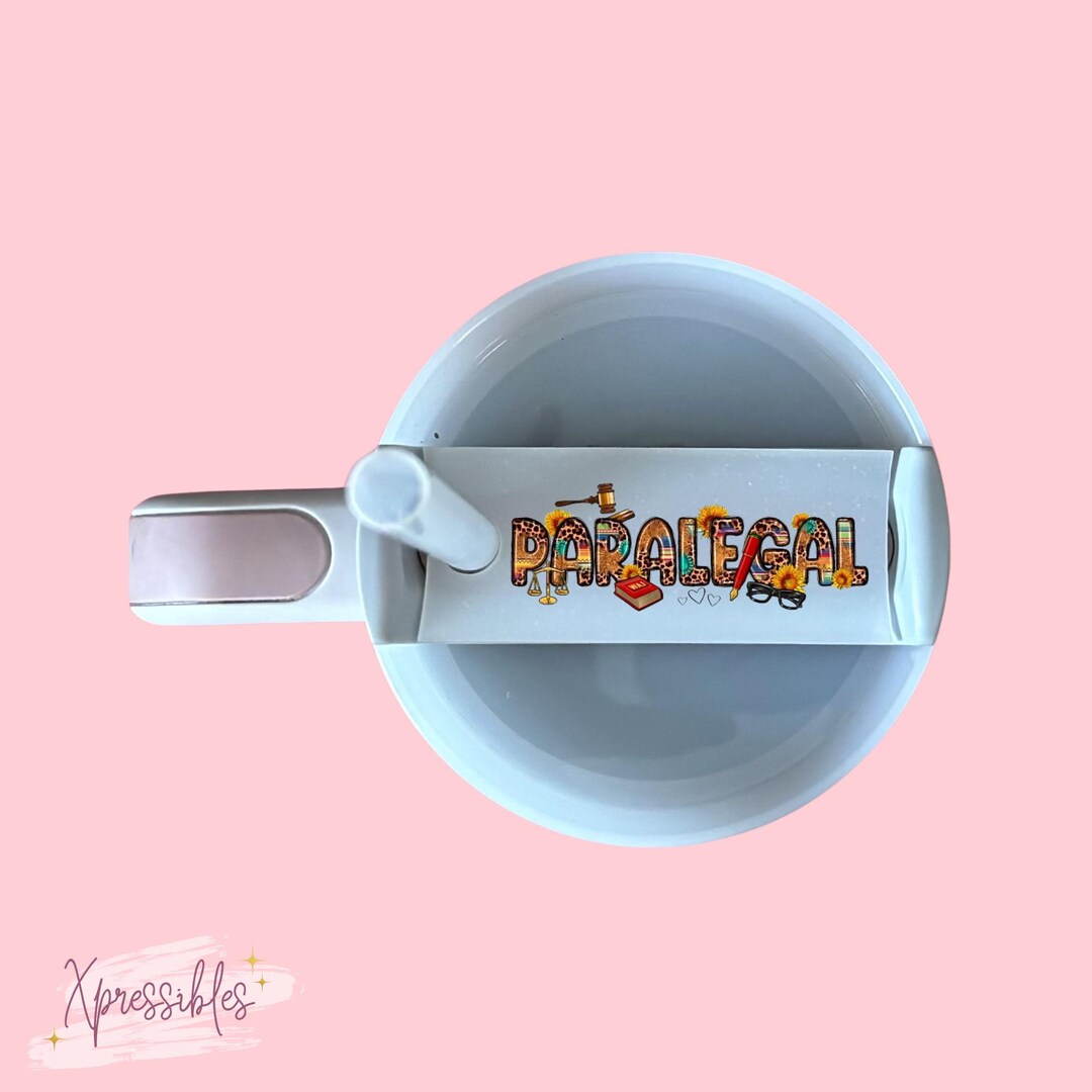 Paralegal Tumbler Name Plate Full Color Printed Paralegal Appreciation ...