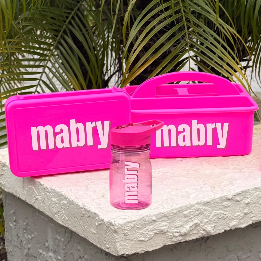 Personalized Accessory Set Art Supplies Hot Pink Activity Set Easter ...