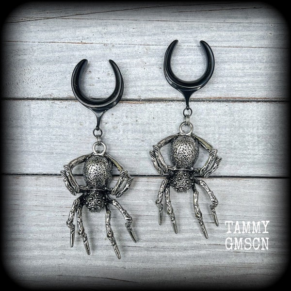 Stretched Ear Gauges Spider - Etsy