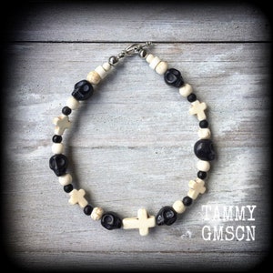 Baron Samedi Bracelet Skull Bracelet Voodoo Bracelet Cross Bracelet ...