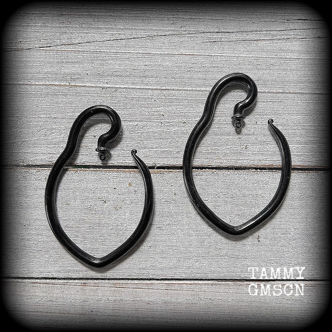 DIY Ear Hangers Hooks for Stretched Lobes 8 Gauge Ear Weights - Etsy