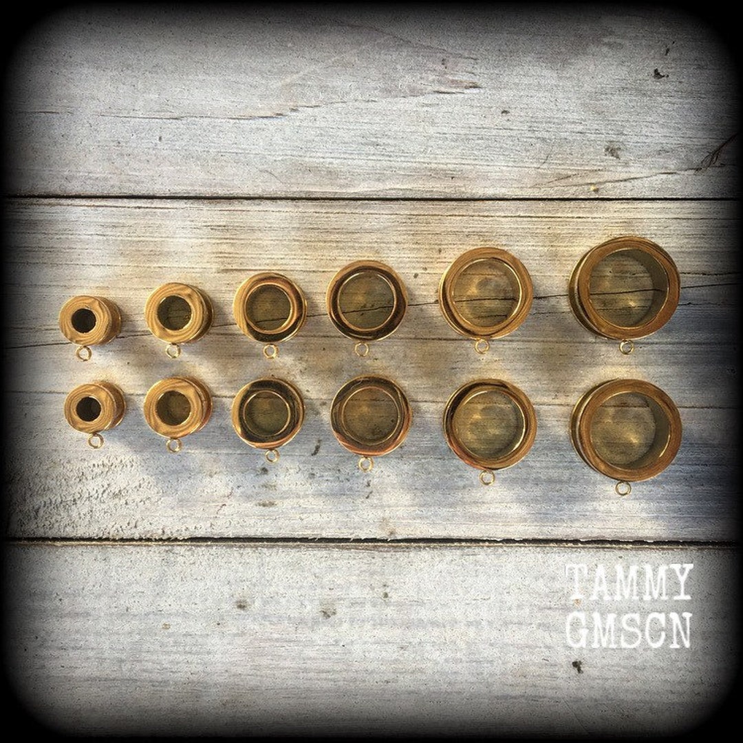 Connector Tunnels Screw Fit Connector Plugs DIY Tunnels 2g 0g 00g 1/2 9 ...