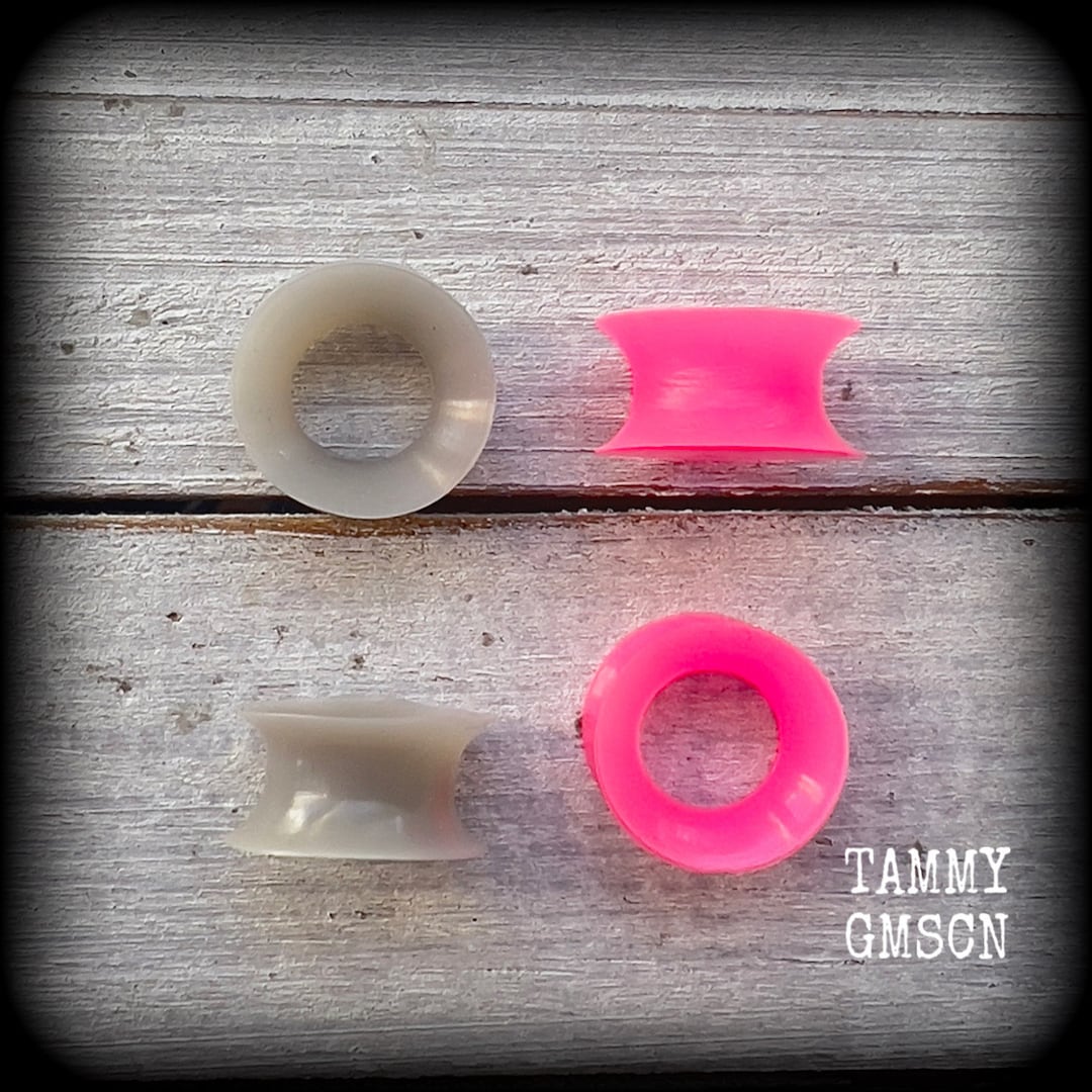 Silicone Earlets Large Lobes Double Flared Earskins Silicone Tunnels ...