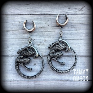 Alien Xenomorph Ear Weights 16mm Ear Weights 5/8" Earrings Aliens ...