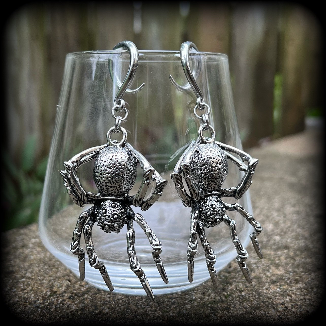 Spider Ear Weights 6 Gauge Ear Weights Spider Ear Hangers 4mm Insect ...