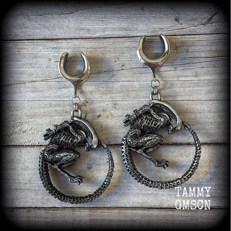 Alien Xenomorph Ear Weights 16mm Ear Weights 5/8