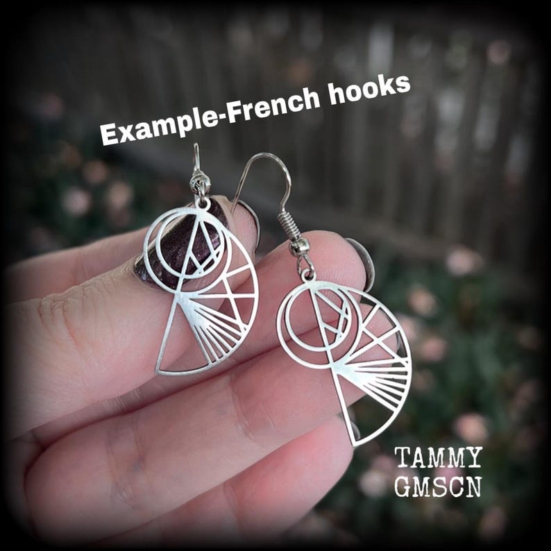 Fibonacci Earrings Sacred Geometry Jewelry Nautilus Earrings Fossil ...