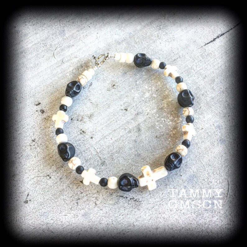 Baron Samedi Bracelet Skull Bracelet Voodoo Bracelet Cross Bracelet ...