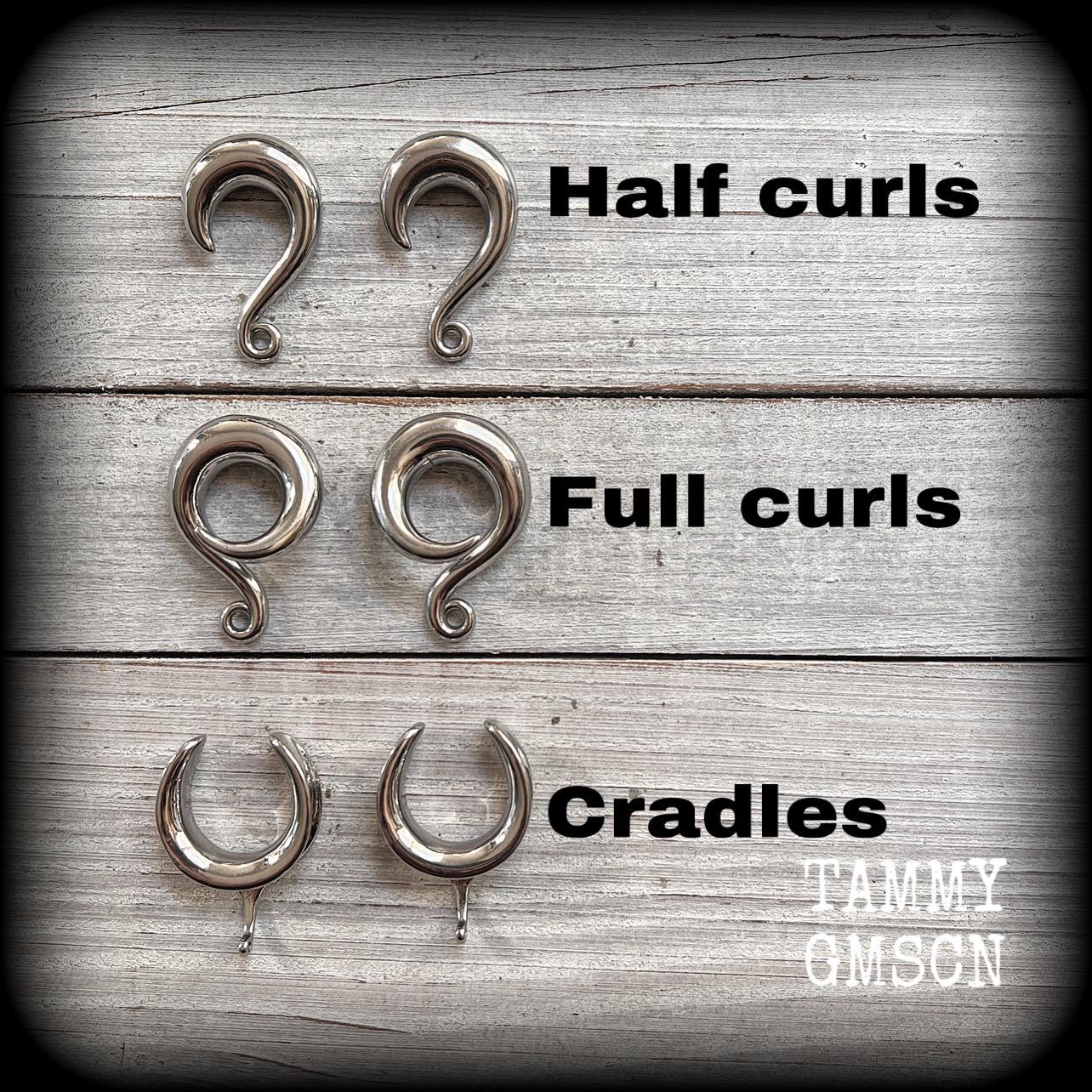 Alien Ear Gauges 2 Gauge Ear Weights 6mm Alien Lobe Hangers Alien UFO ...