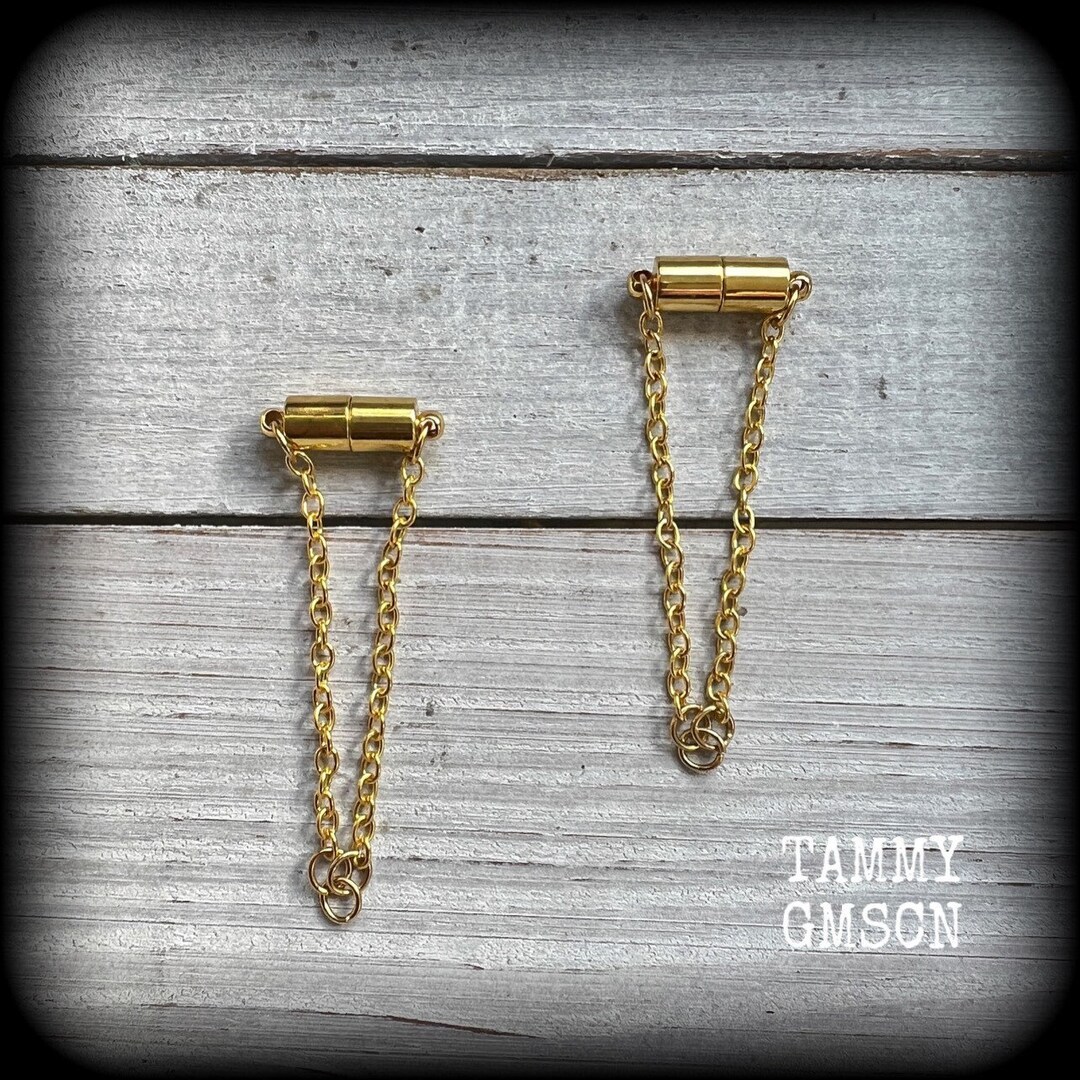 DIY Magnetic Tunnel Dangles for 0 Gauge Tunnels 8mm Tunnel Earrings ...