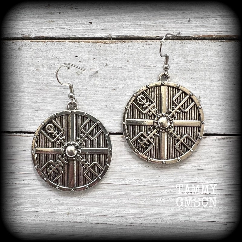 Shield Earrings - Etsy