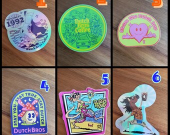 2024 Dutch Bros Stickers - Etsy