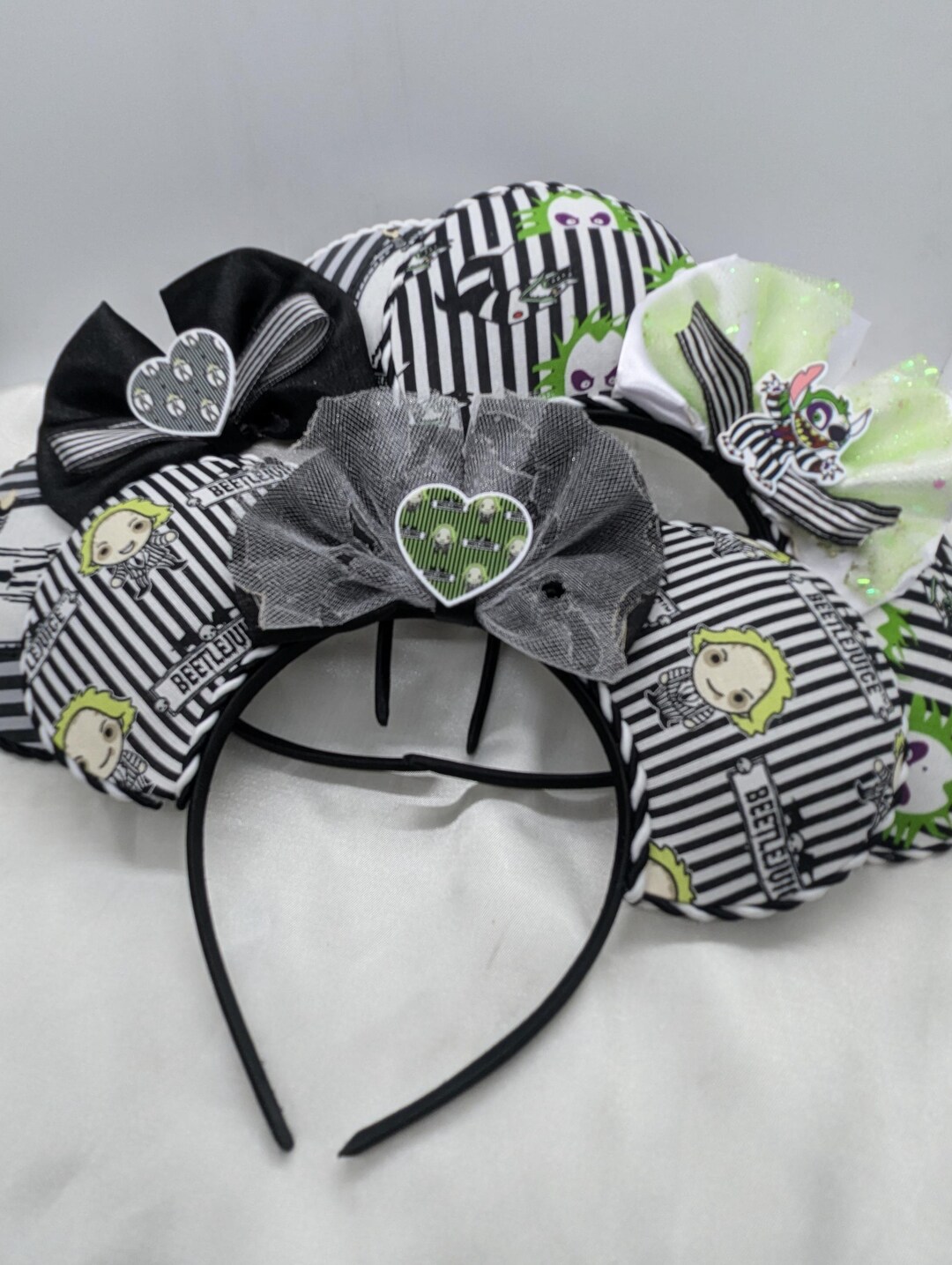Beetlejuice Inspired Halloween Mouse Ears - Etsy