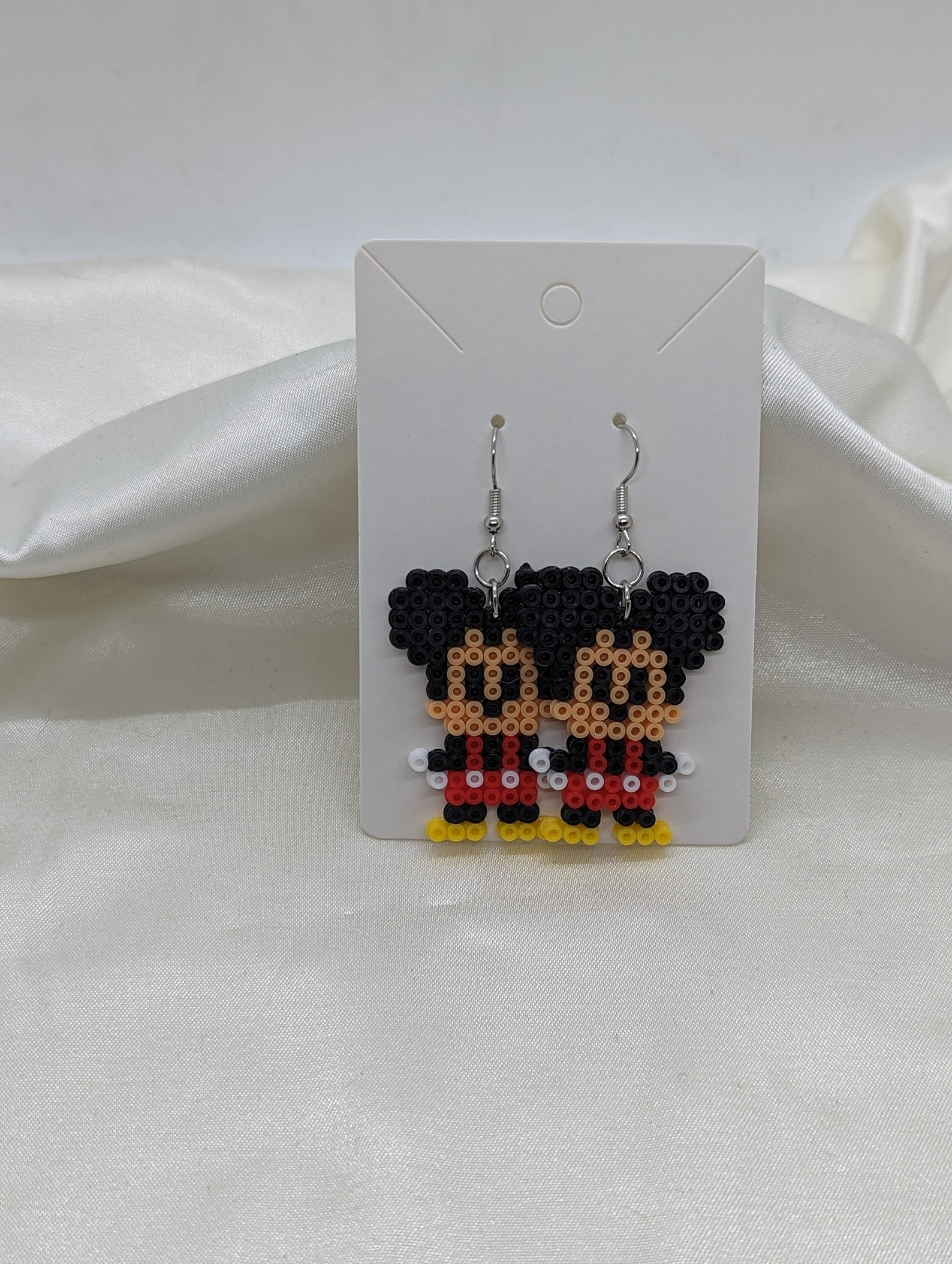 Mouse Perler Bead Dangle Earrings - Etsy