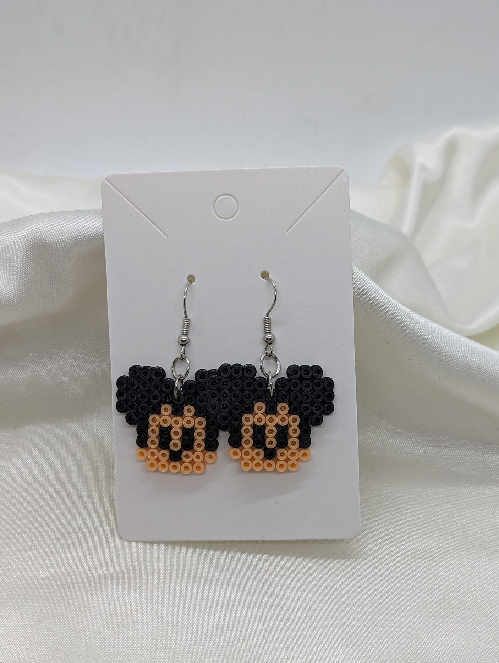 Mouse Perler Bead Dangle Earrings - Etsy