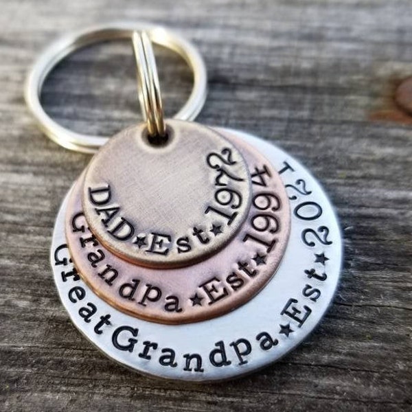 Keychain for Grandpa - Etsy