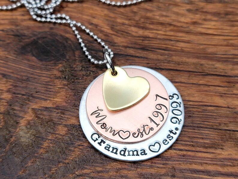 New Grandma Necklace - Grandmother Gift - Mothers Day Gift - Etsy