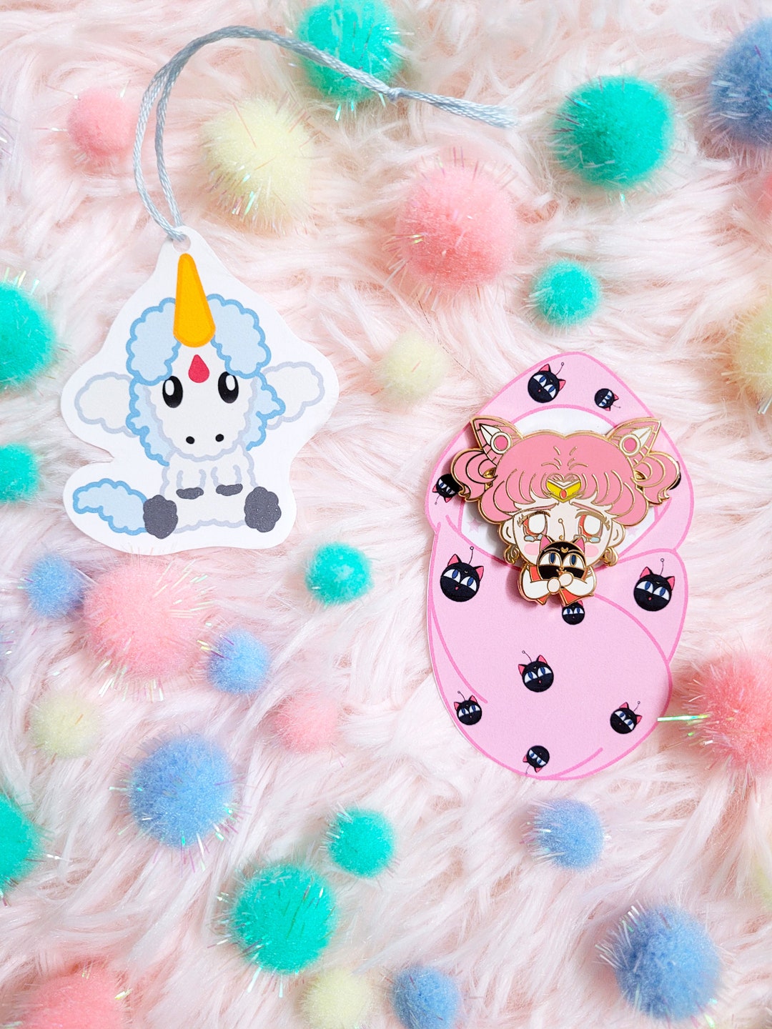 Baby Chibi Moon Chibiusa Pink Lady Hard Enamel Pin - Etsy Australia