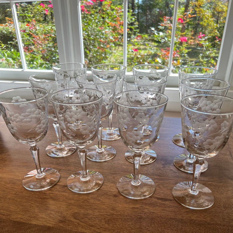 Water Goblets - Etsy