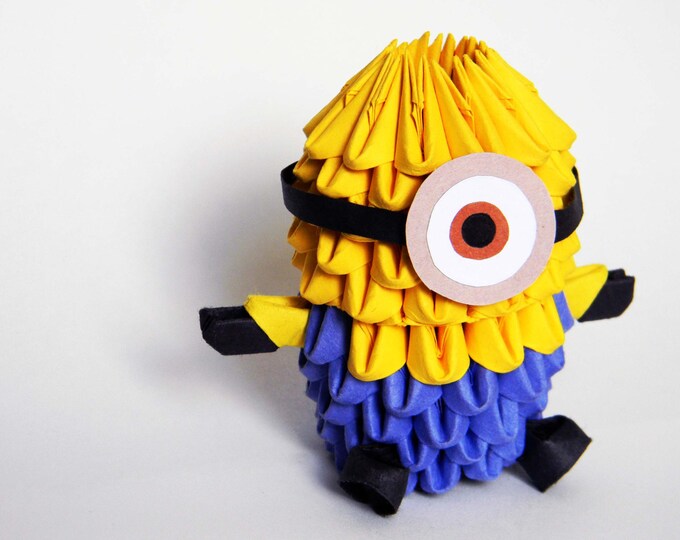 3D Origami Minion From Despicable Me - Etsy