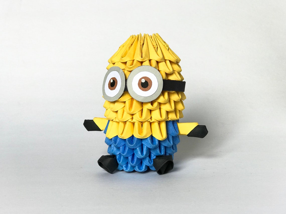 3D Origami Minion From Despicable Me | Etsy