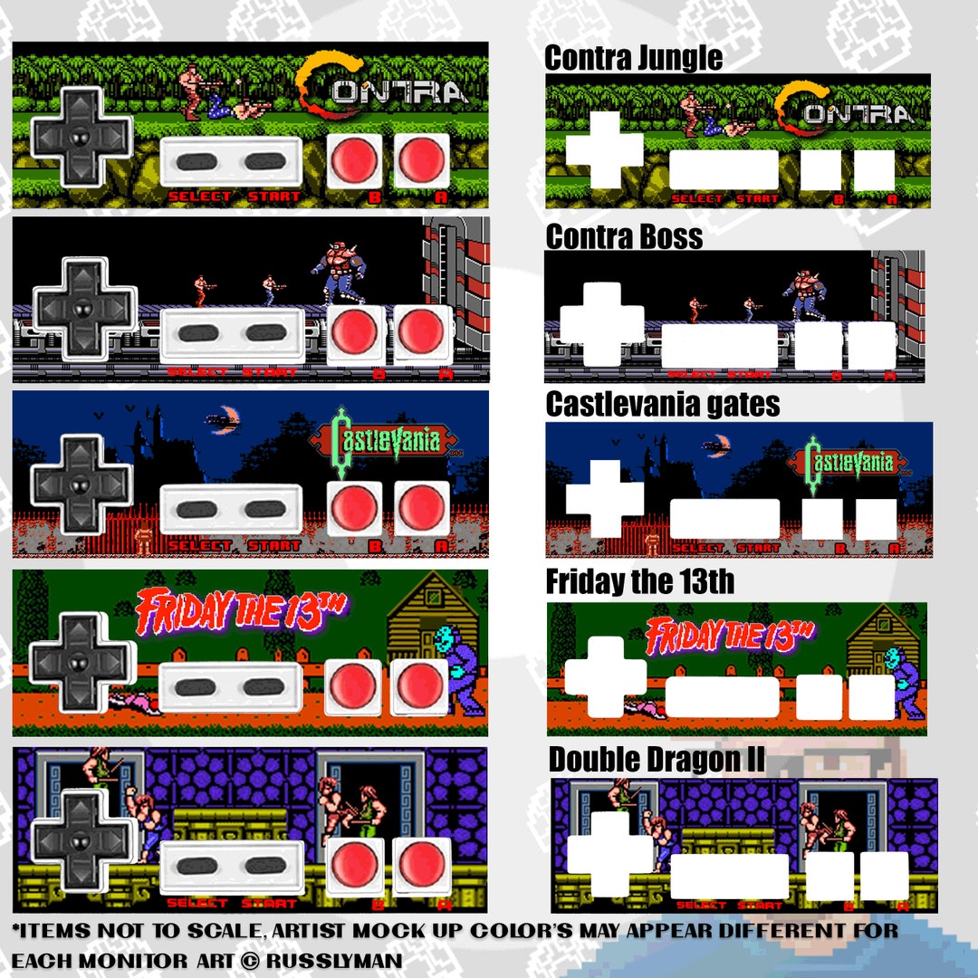 Custom NES Vinyl Overlay Sticker for a Retro NES Controller (batch 3 ...